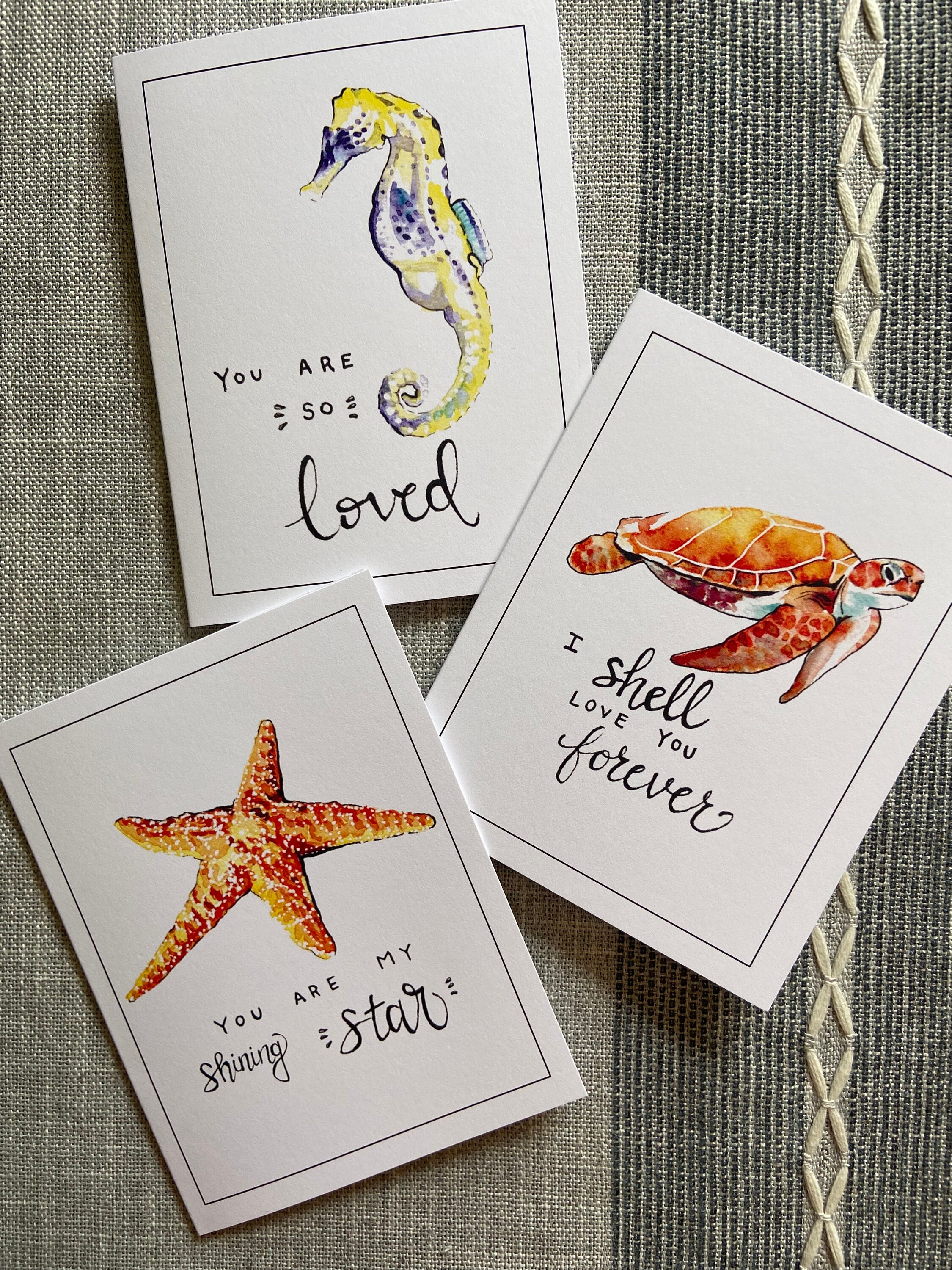 Inspirational Quotes Greeting Cards Set Of 6 Etsy