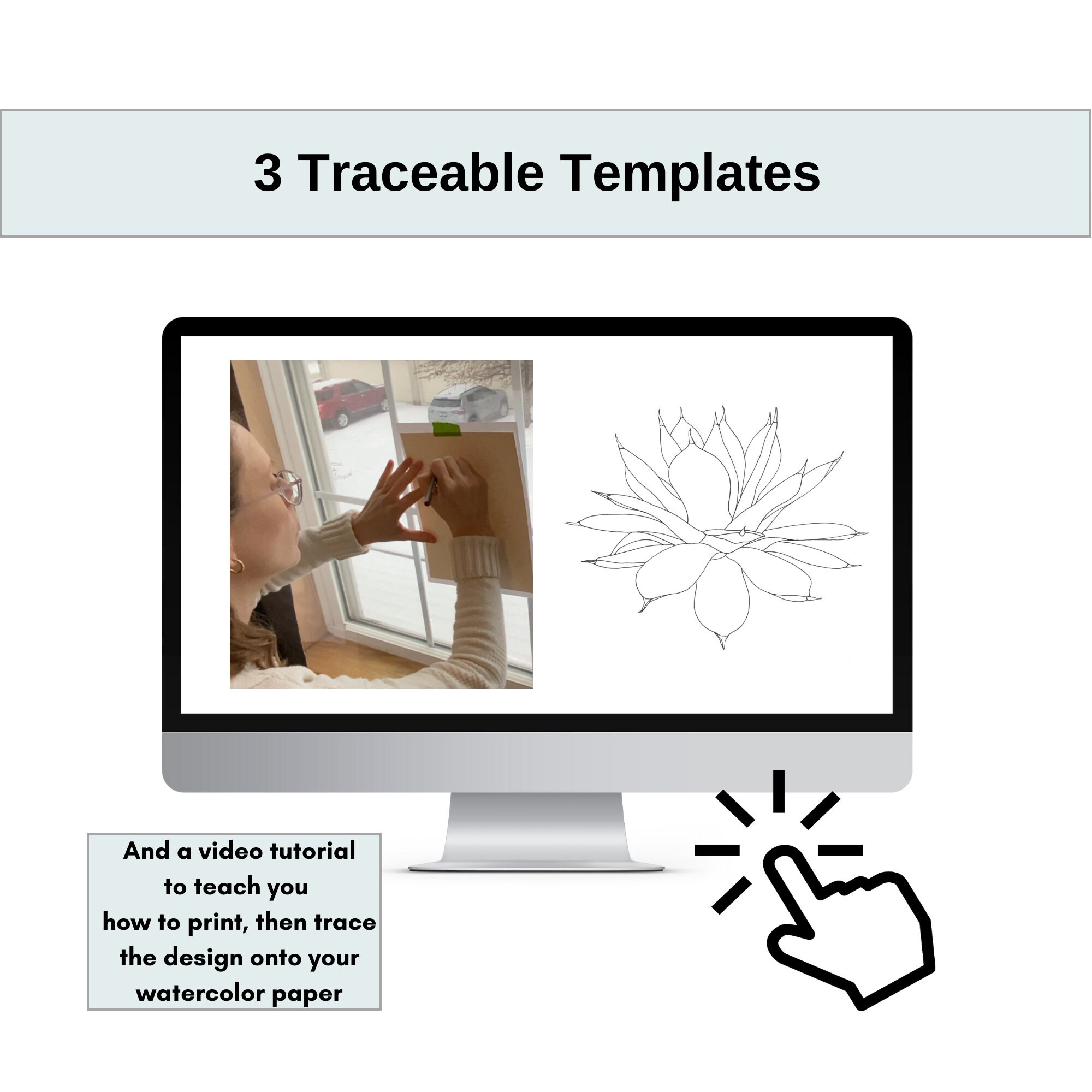 Digital Download of Jewel-toned Botanical Watercolor Kit printable and ...