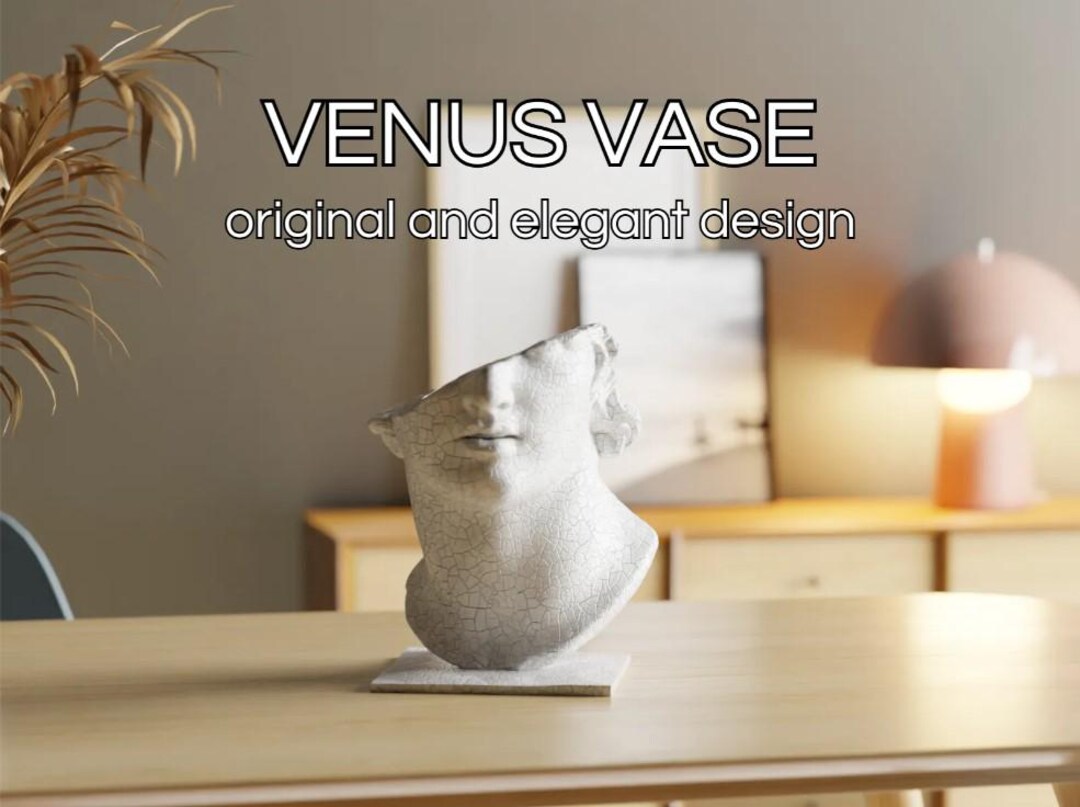 3D Printed Venus Vase: Modern Greek Bust Planter, Custom Colors - Etsy