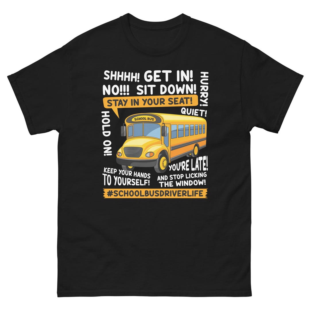 School Bus Driver Facts Retired Drivers Driving Men - Etsy