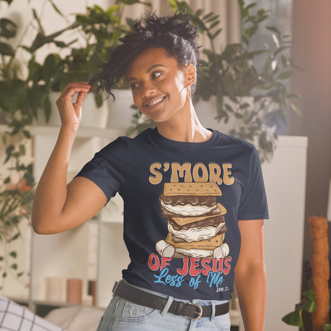 Camping Jesus Religious Less Me Bible Verse Outdoor Graphic Short ...