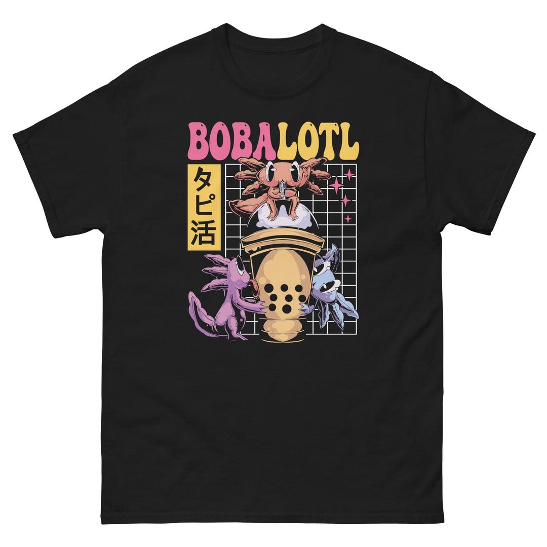 Bobalotl Axolotl Boba Tea Kawaii Japanese Bubble Tea Graphic - Etsy