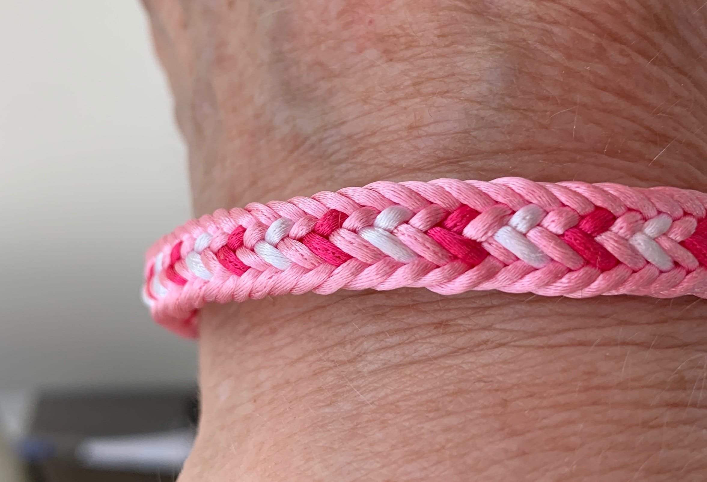 Heart Patterned Kumihimo Bracelet - Etsy