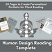 Human Design Template for Reading - Human Design Portfolio Template ...