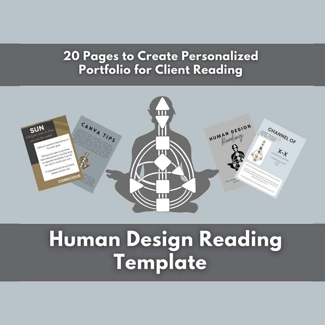 Human Design Template for Reading - Human Design Portfolio Template ...