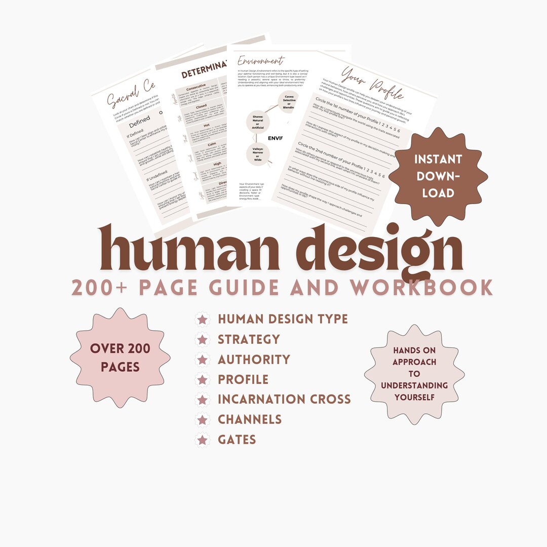 Human Design Workbook Human Design Guide Human Design Book Download HD ...