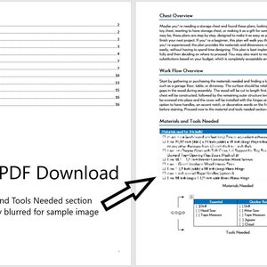 Toy / Storage Chest Plans Instant PDF Download DIY - Etsy