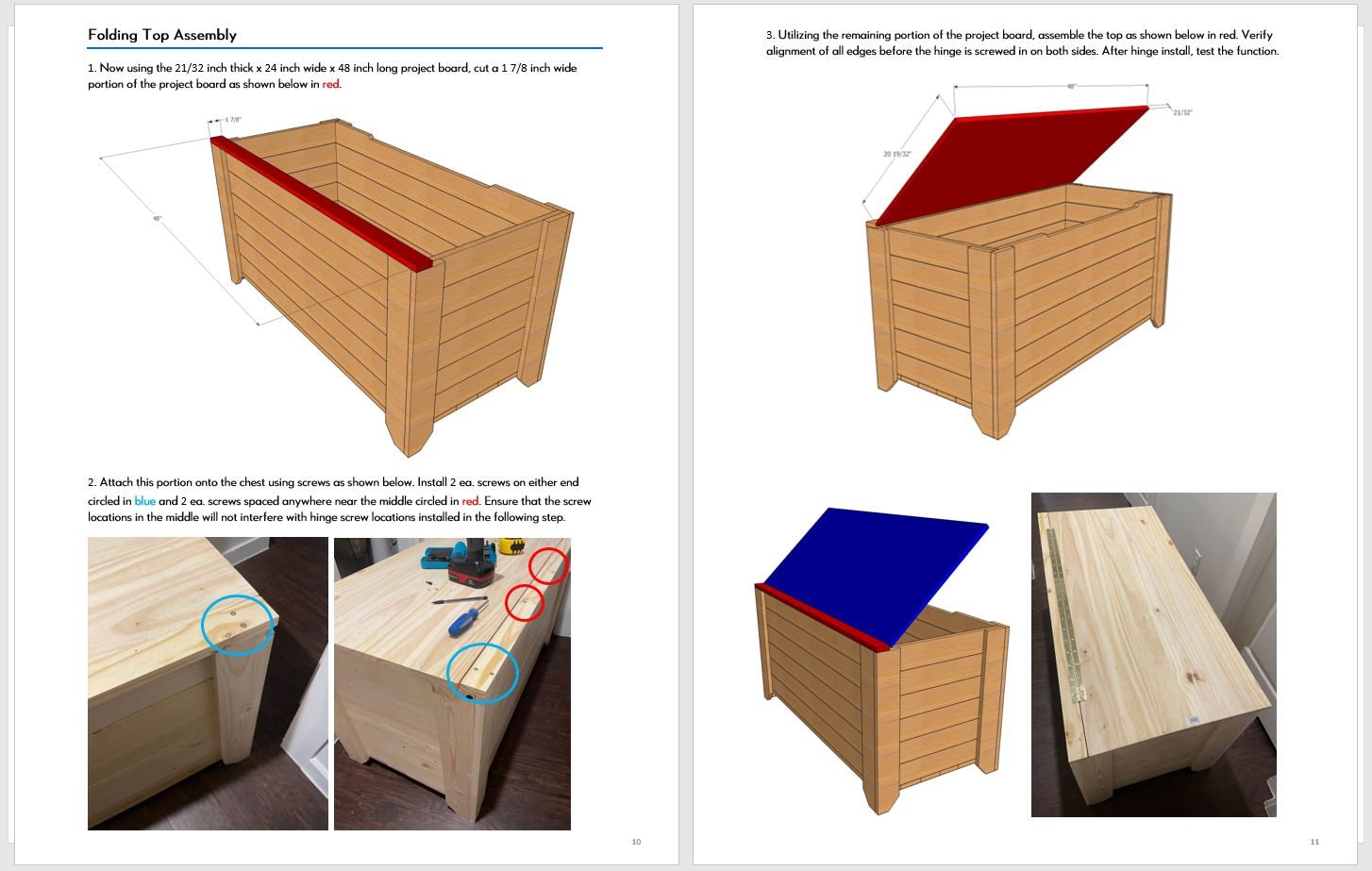 Toy / Storage Chest Plans Instant PDF Download DIY - Etsy