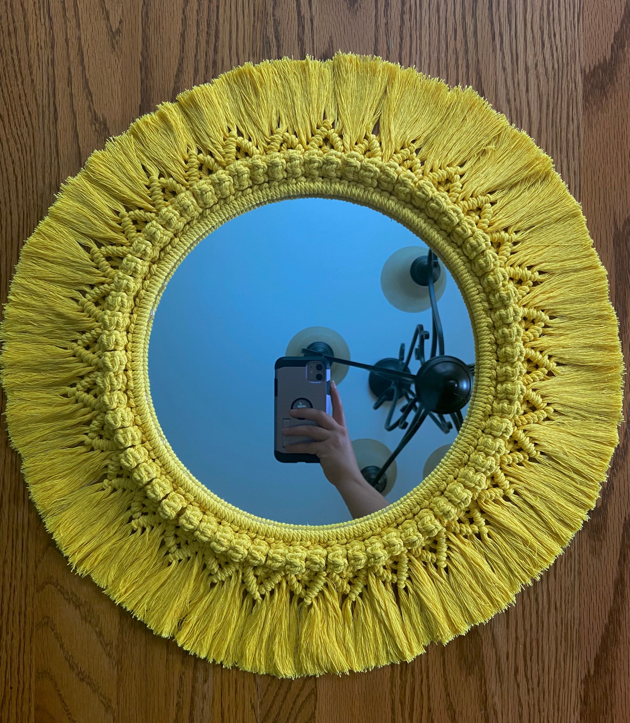 Macrame Hanging Mirror - Etsy