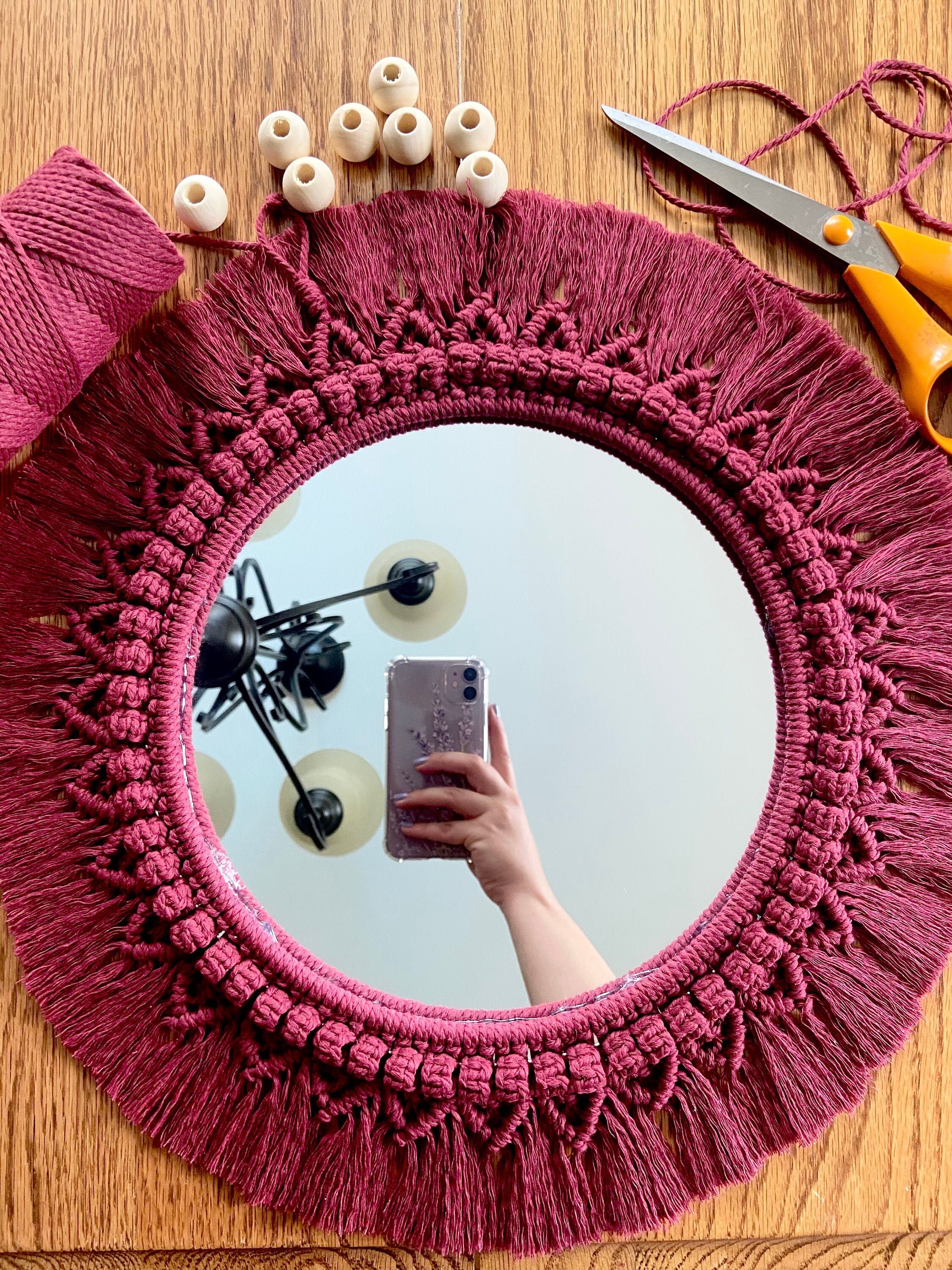 Macrame Hanging Mirror - Etsy
