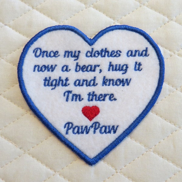 Memory Bear Patch - Etsy