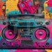 Graffiti Boombox Digital Backdrop, Photoshop Overlays, Photo Background ...