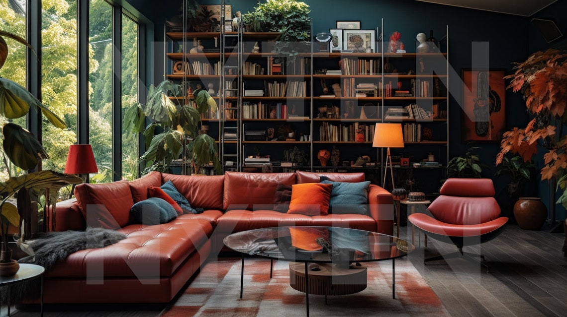 Zoom Modern Library Virtual Backgrounds 4 Zoom Backgrounds MS Teams ...