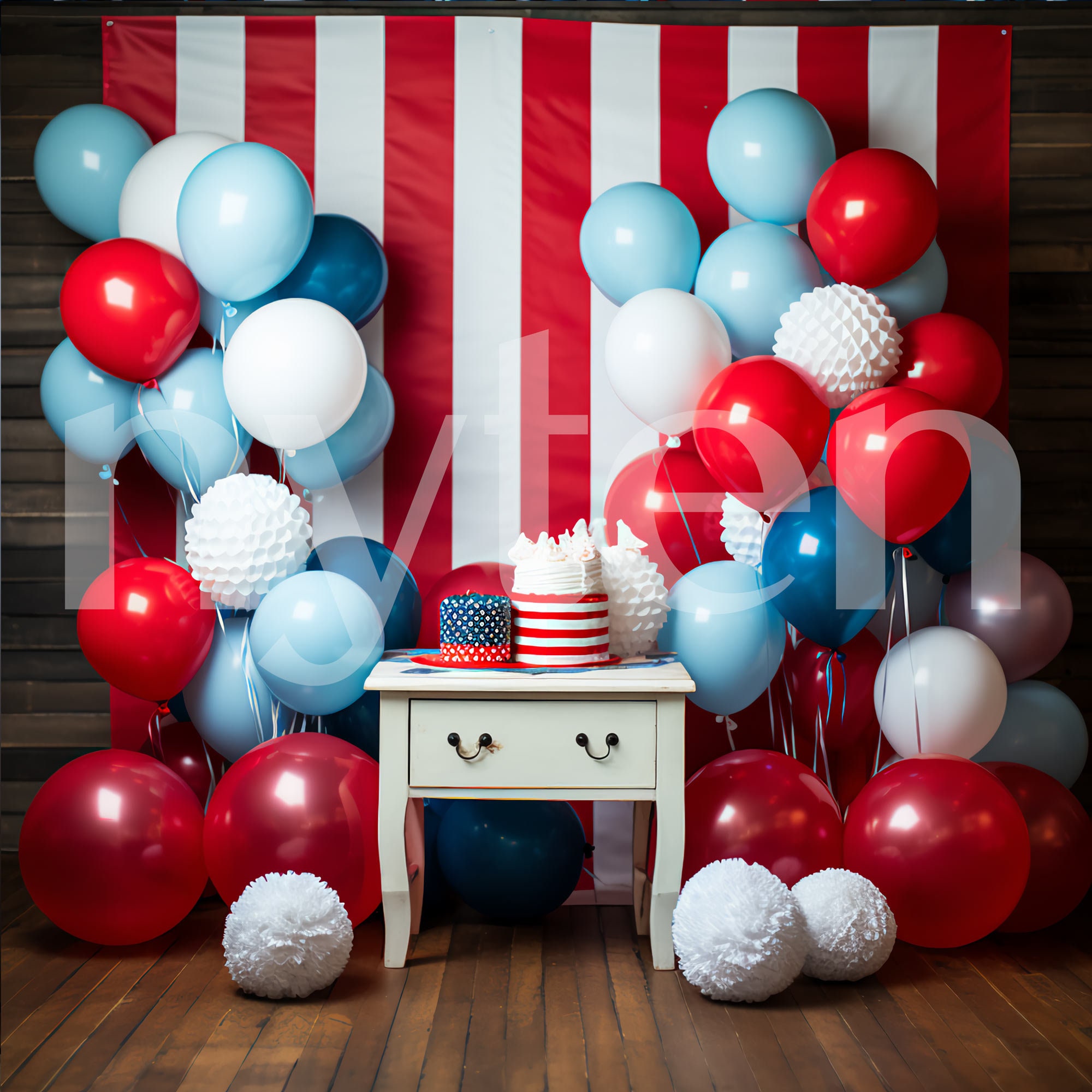 12 Classic 4TH of July Backdrop Set, Patriotic Digital Backdrop ...