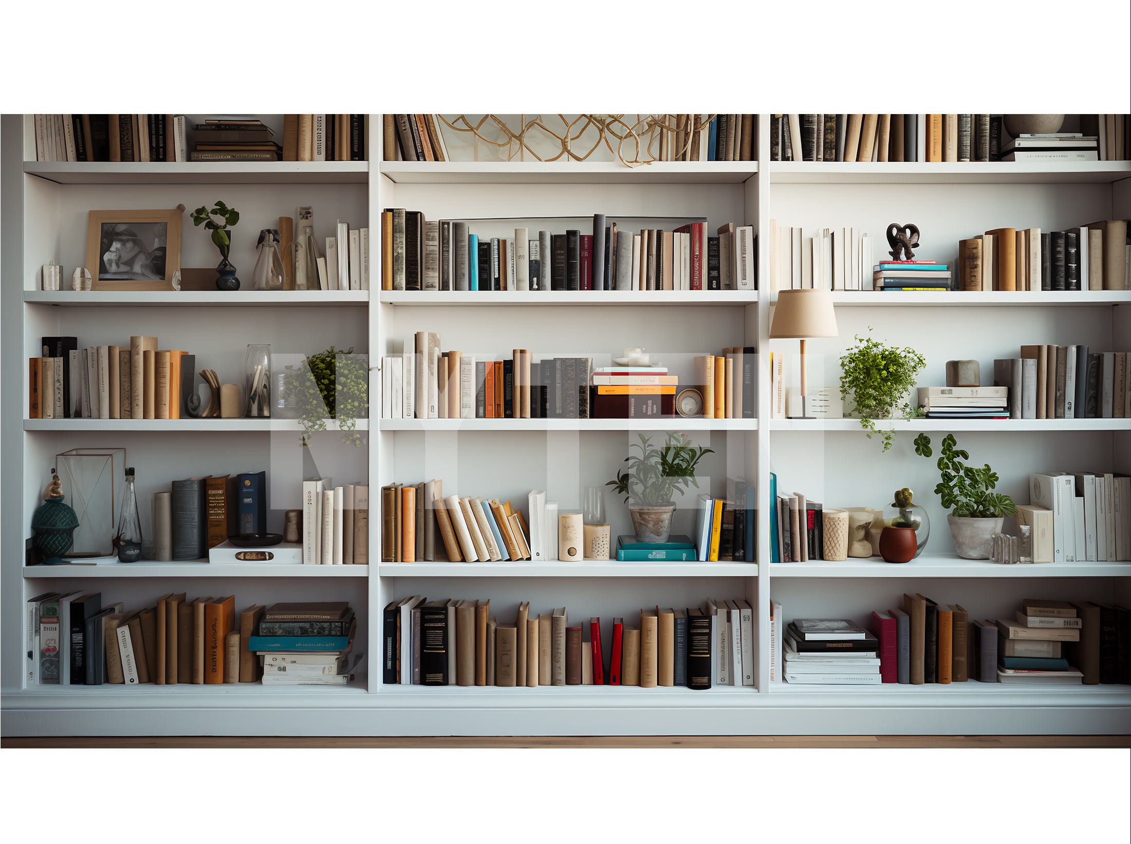 White Bookshelves Zoom Background | 4 Pack Virtual Background Bundle - Etsy
