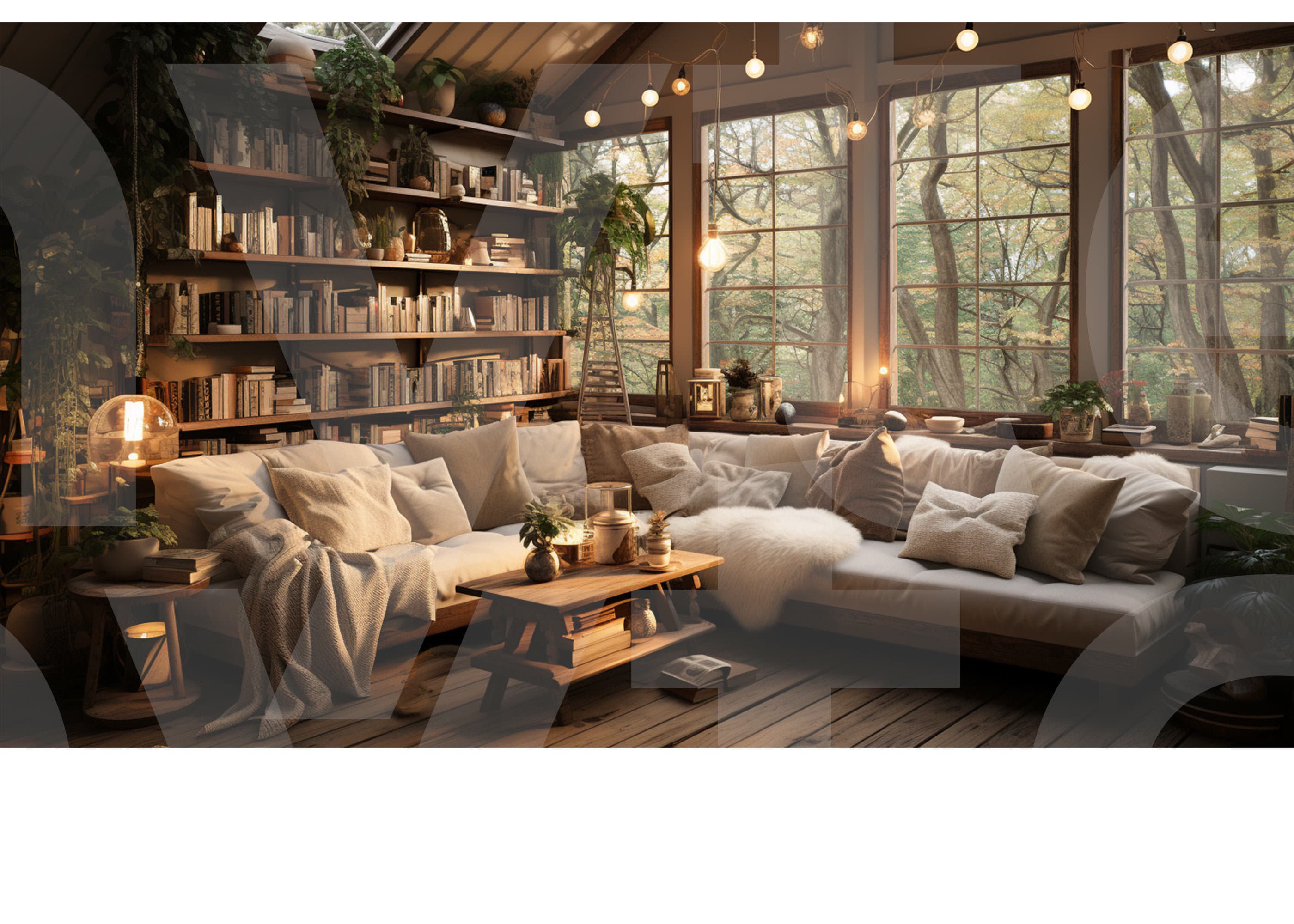 Zoom Rustic Living Room Virtual Background 4 Zoom Backgrounds MS Teams ...