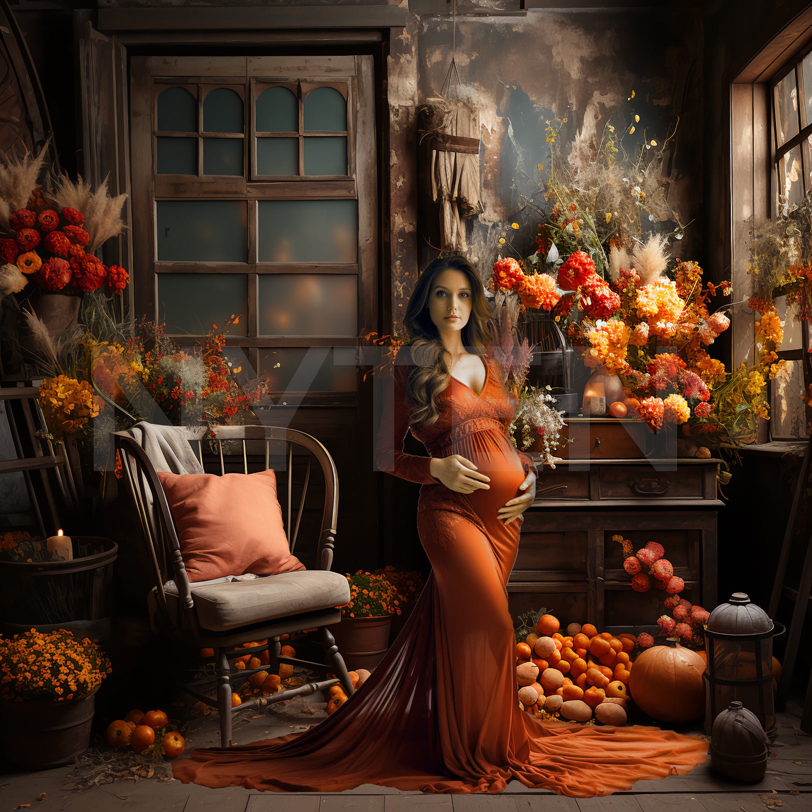 Rustic Fall Backdrop, Photoshop Overlays, Photo Background for ...