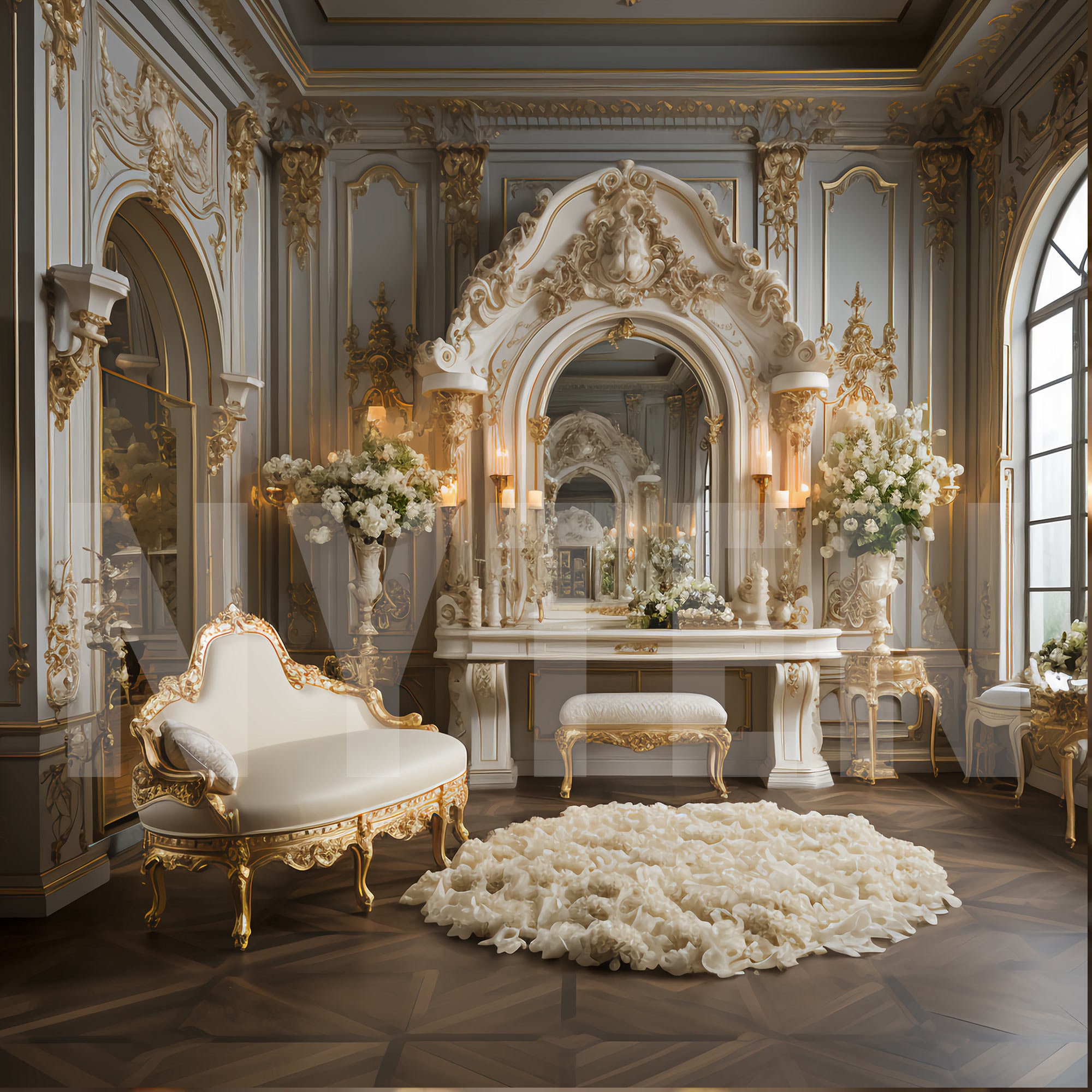 Opulent Baroque Dressing Room Backdrop Set 11 Photo Shoot - Etsy