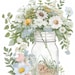 Clip Art Mason Jars | Rustic Mason Jar | Whimsical Graphics| 12 High ...