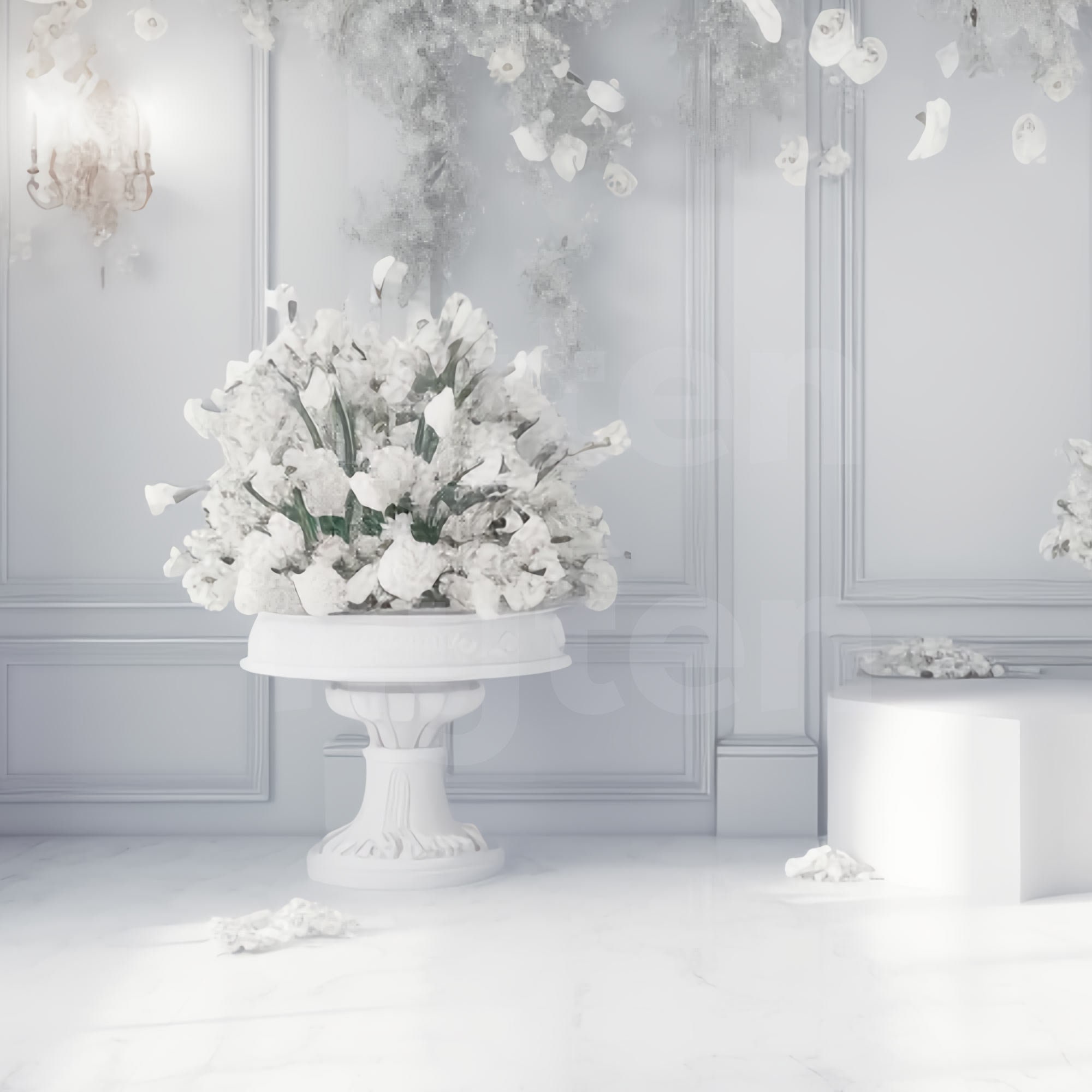 White Room Digital Backdrop, Photo Shoot Backdrop, Overlays, Studio ...