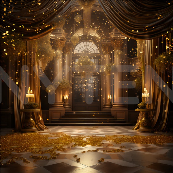 Baroque Dressing Room Digital Backdrop I, Photo Shoot Backdrop ...