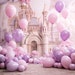 Castle and Balloons Digital Backdrop: Kids Photography (JPG File) - Etsy