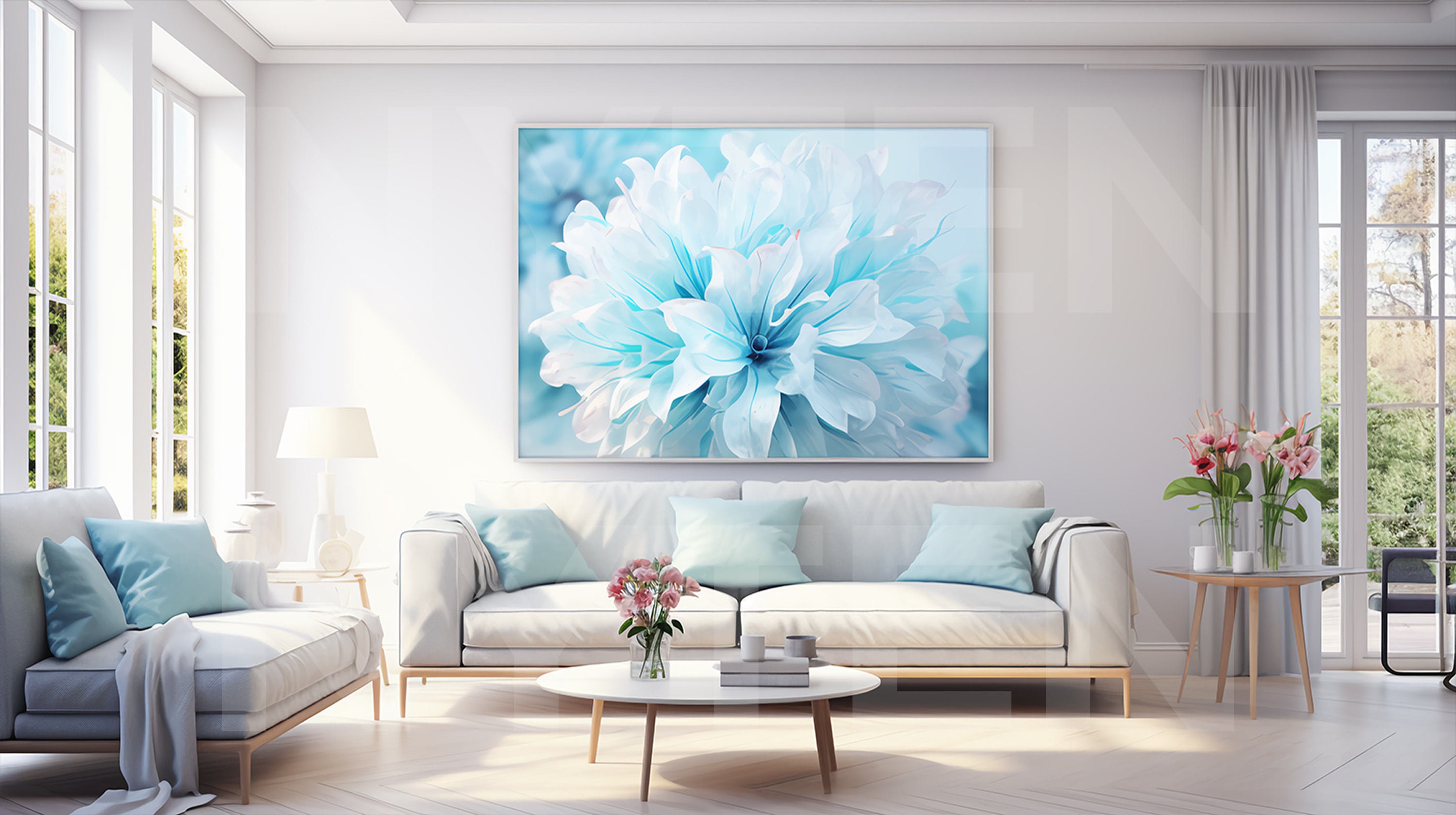 Zoom Modern Living Room Virtual Backgrounds 4 Zoom Backgrounds MS Teams ...