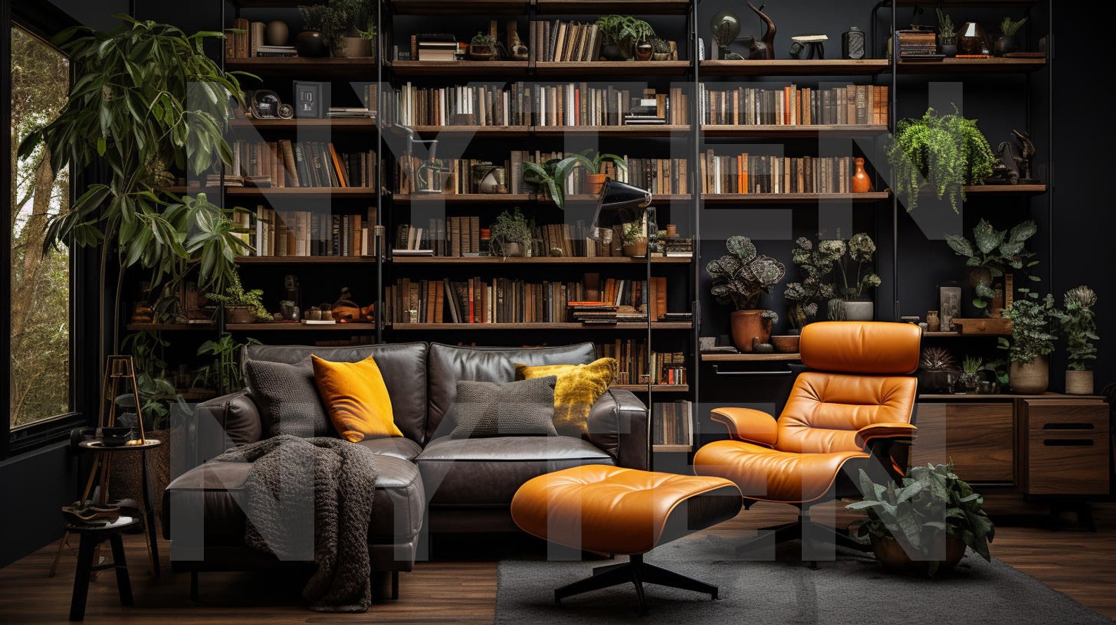 Zoom Modern Library Virtual Backgrounds | 4 Zoom Backgrounds | MS Teams ...