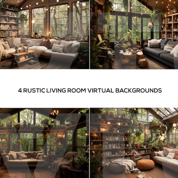 Teams Zoom Background Rustic - Etsy