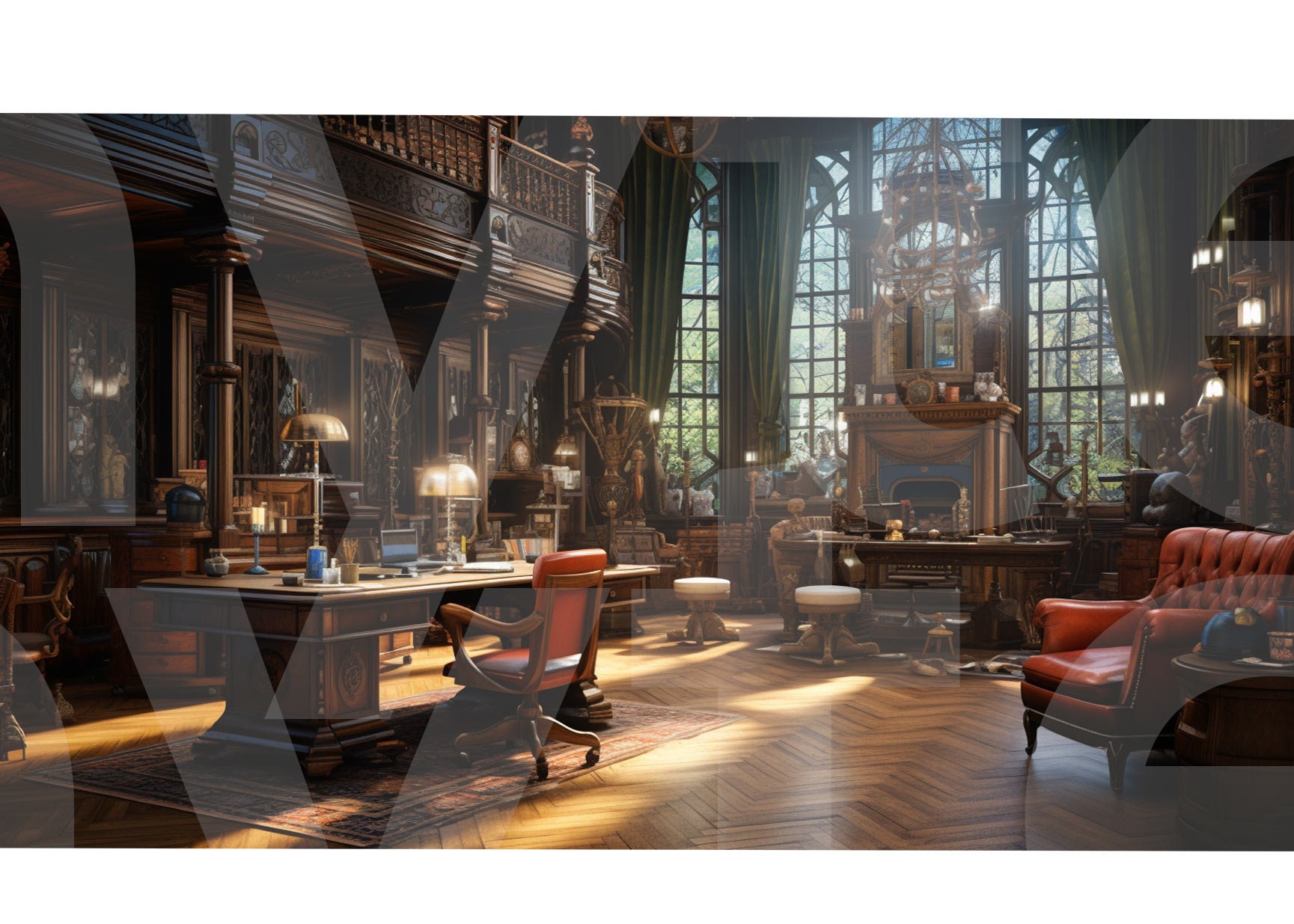 Zoom Dark Academia Home Library Virtual Background | 4 Zoom Backgrounds ...