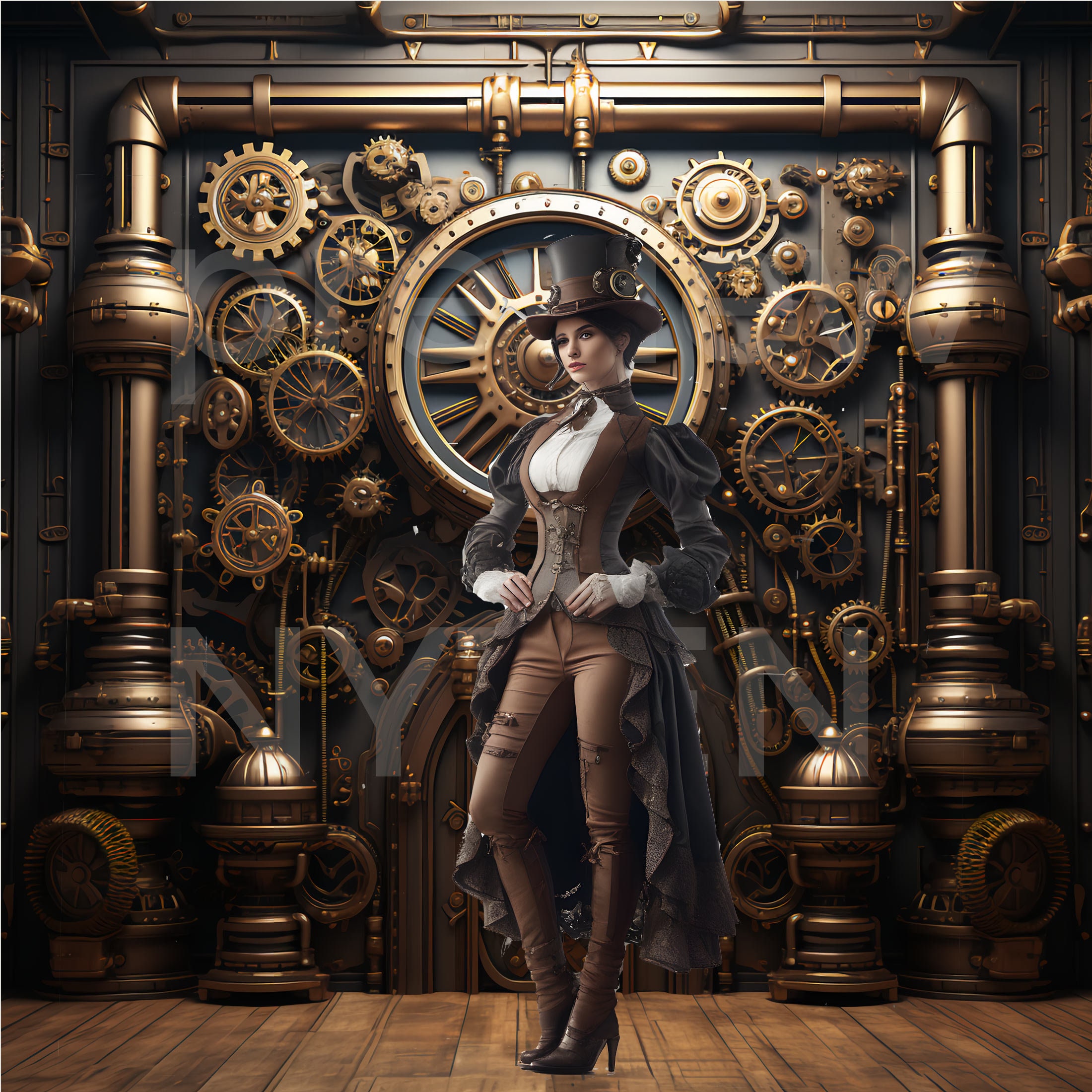 Steampunk Photography Backdrops, Wedding Backgrounds (digital Download ...
