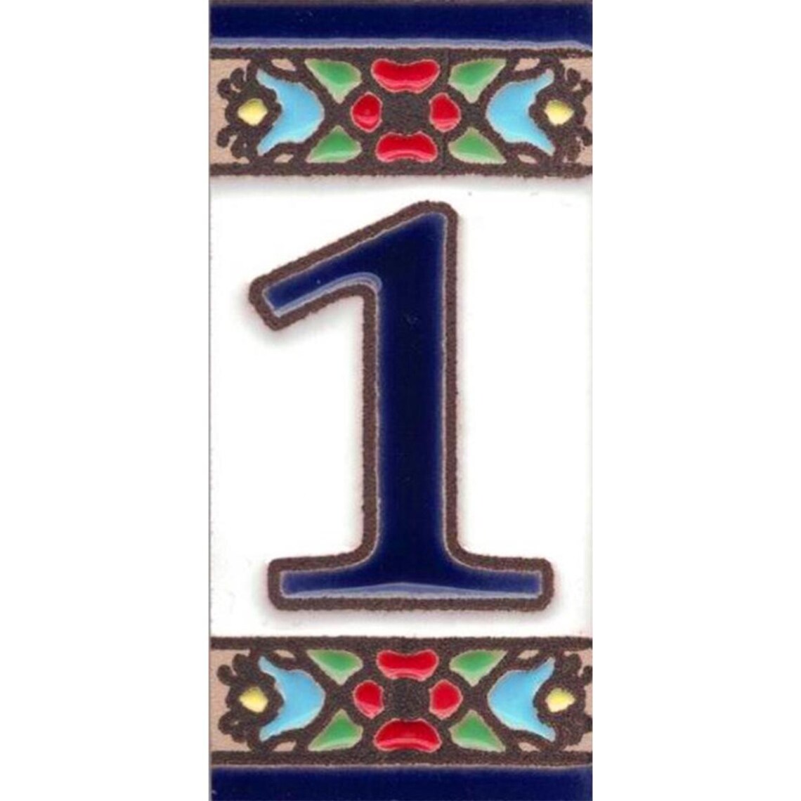 Ceramic Numbers and Letters for Wall 7 Cms (2.76") - Hand Painted in ...