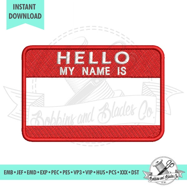 Hello My Name is Stickers - Etsy