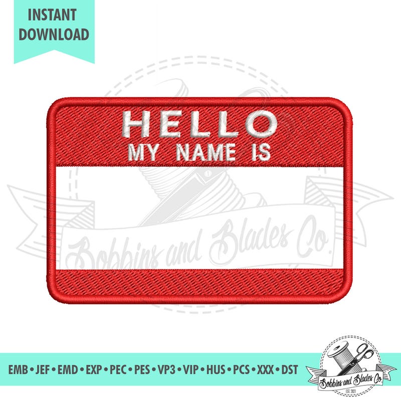 Hello My Name is Stickers - Etsy
