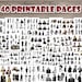 Cutouts of People, 40 Collage Sheets, 400+ Fussy Cut People, Vintage ...