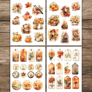 Autumn Junk Journal Kit Fall Junk Journal Ephemera Fall Printables ...