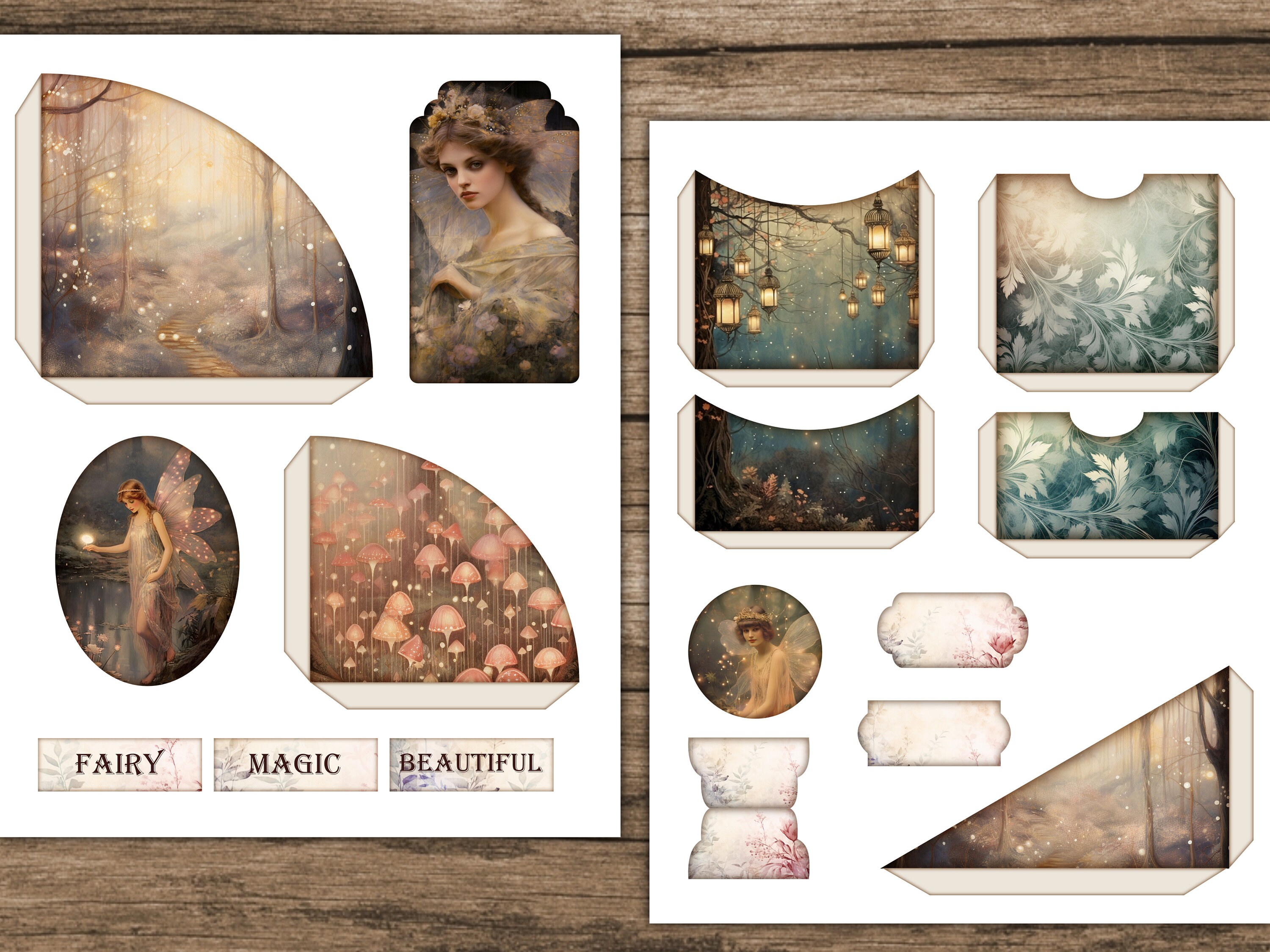 Fairy Forest Junk Journal Kit Magic Woodland Junk Journal Pages Fantasy ...