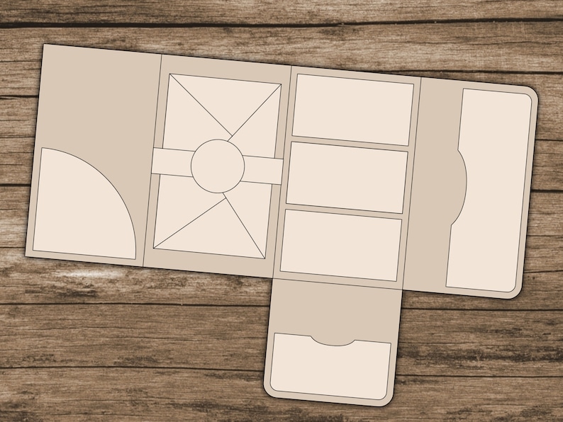 Junk Journal Folio Templates Pockets Template Tab Template Scrapbook ...