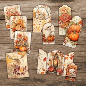Autumn Junk Journal Kit Fall Junk Journal Ephemera Fall Printables ...