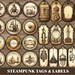 Steampunk Junk Journal Printable Ephemera Industrial Junk Journal Tags ...