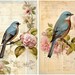 Bird Scrapbook Paper Junk Journal Pages Floral Junk Journal Rose Nature ...