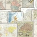 Old Maps of the World, Ephemera Pack, Printable Vintage Map Ephemera ...