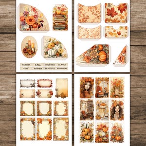 Autumn Junk Journal Kit Fall Junk Journal Ephemera Fall Printables ...