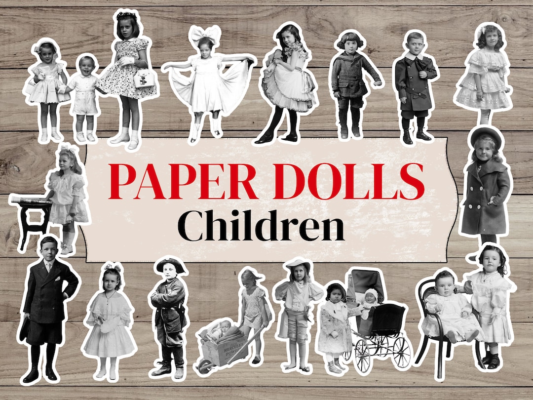 Baby Doll Junk Journal Kit, Paper Dolls Printable Junk Journal, Baby ...