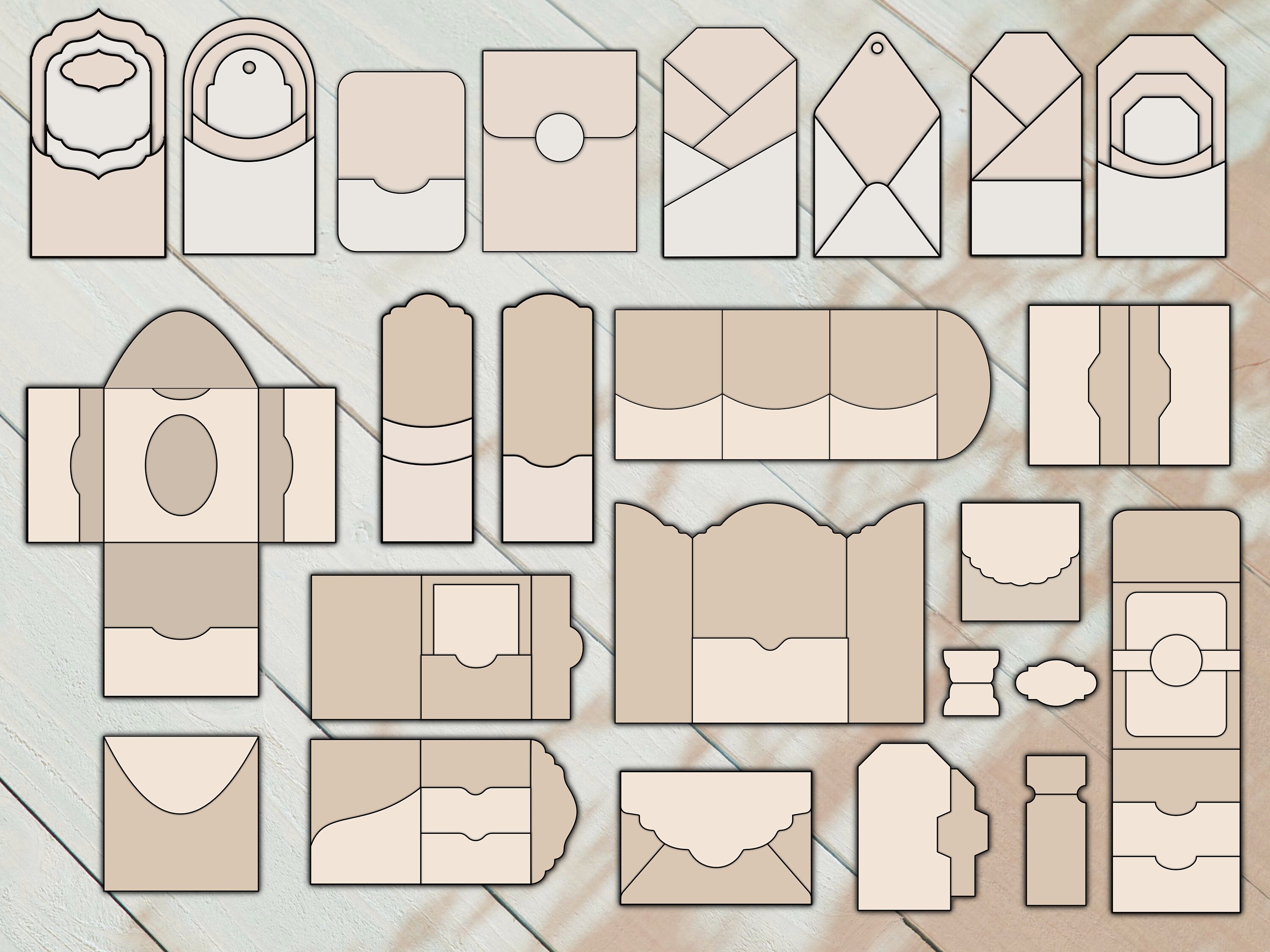 Junk Journal Templates Mega Kit Folio Template Envelope - Etsy UK