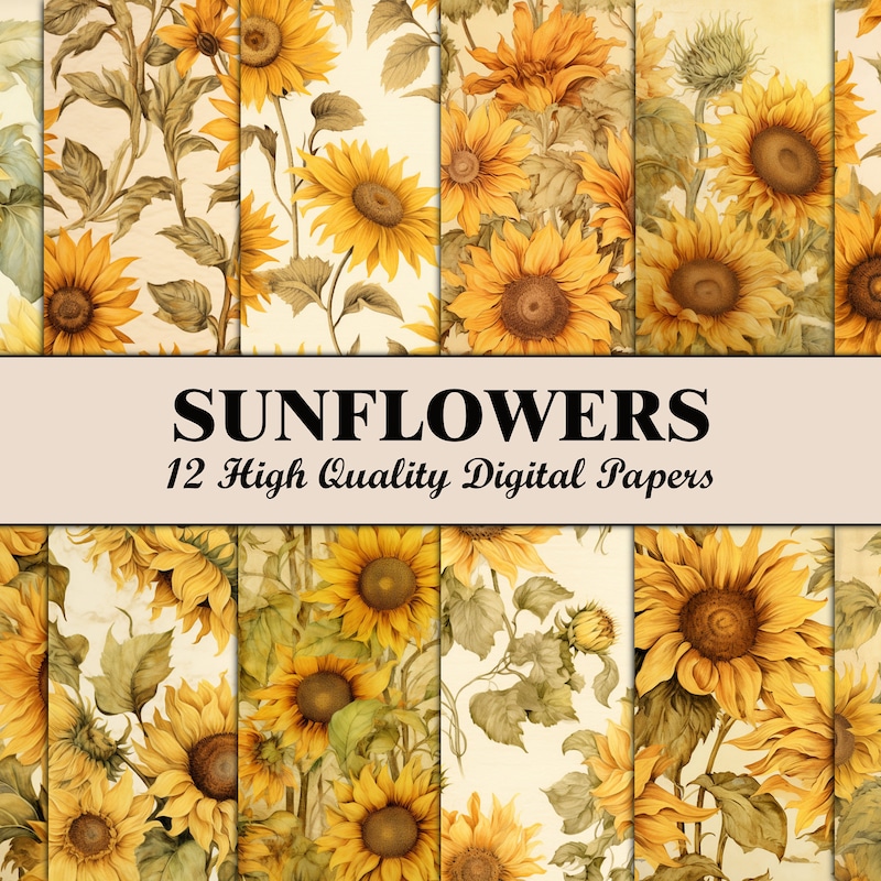 Sunflower Paper - Etsy
