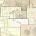 Old Maps of the World, Ephemera Pack, Printable Vintage Map Ephemera ...