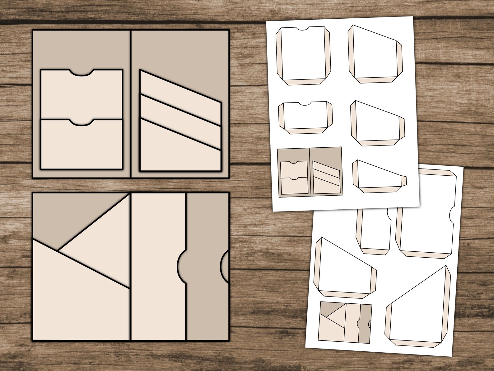 Junk Journal Templates Mini Junk Journal Kit Pockets Junk Journal Folio ...