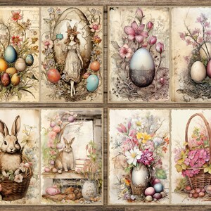 Easter Junk Journal Kit Botanical Spring Floral Ephemera Garden Birds ...