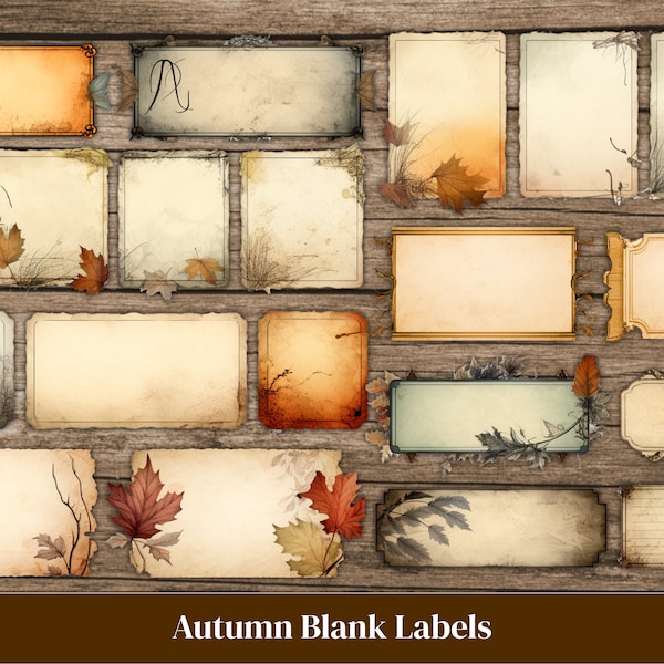 Autumn Tags - Etsy